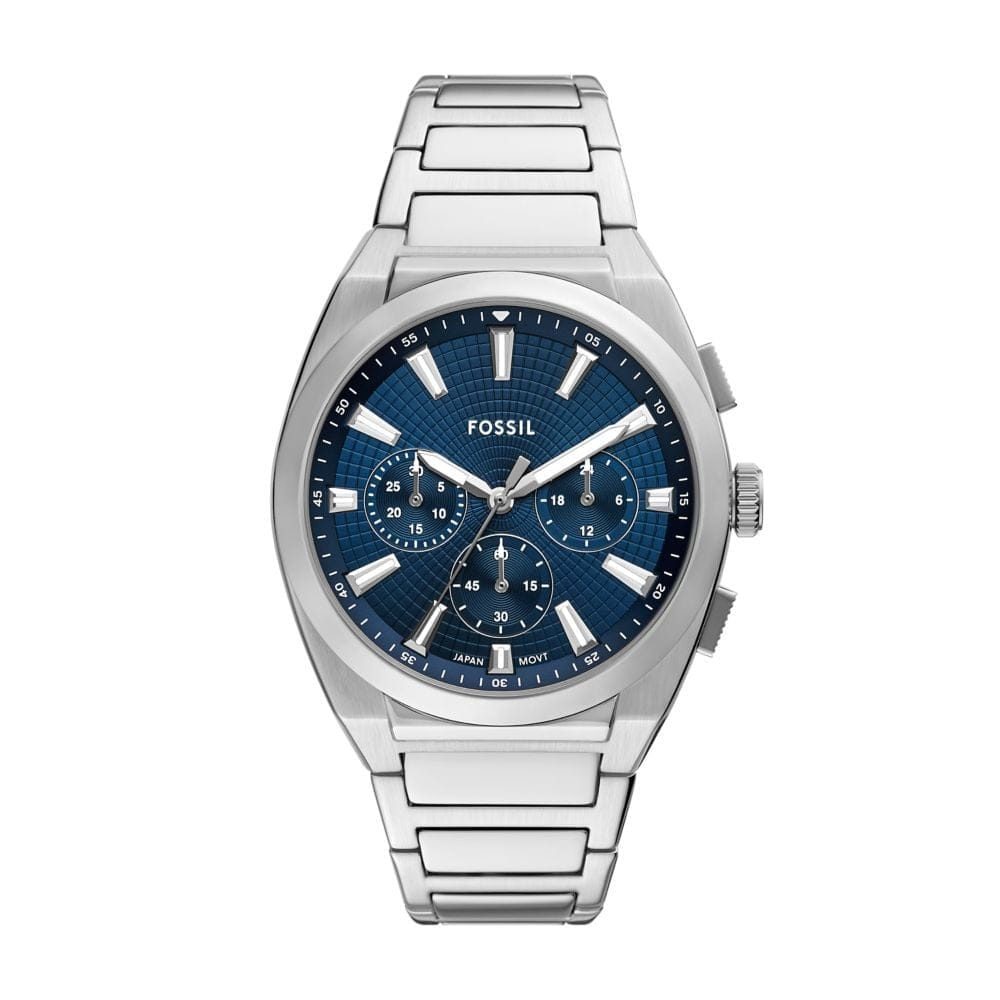 Fossil Men’s Everett Chronograph, Stainless Steel Watch – FS6104 – AC ...